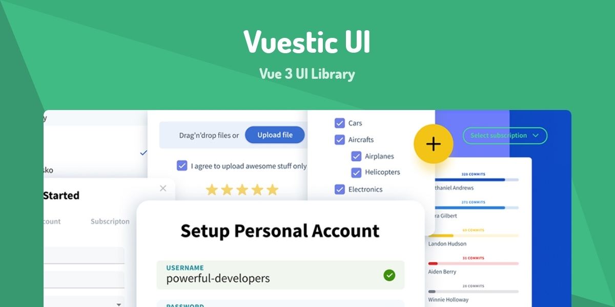 Vuestic Ui Vue 3 Ui Library Made With Vuejs